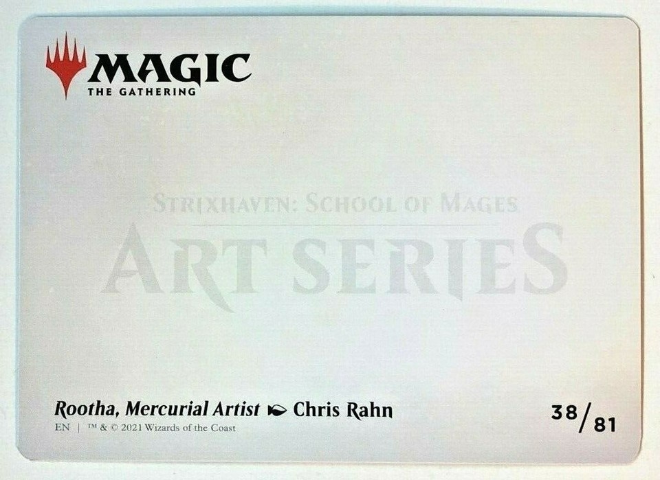MTG Rootha, Mercurial Artist Art Card Strixhaven 38/81 | eBay