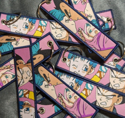 Dragonball Z Vegeta and Bulma Anime Jet Tag Keychain | eBay