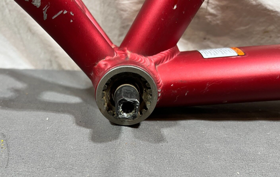 2007 Trek 3700 18" Alpha Custom Aluminum Mountain Bike Frame +BB Red ...