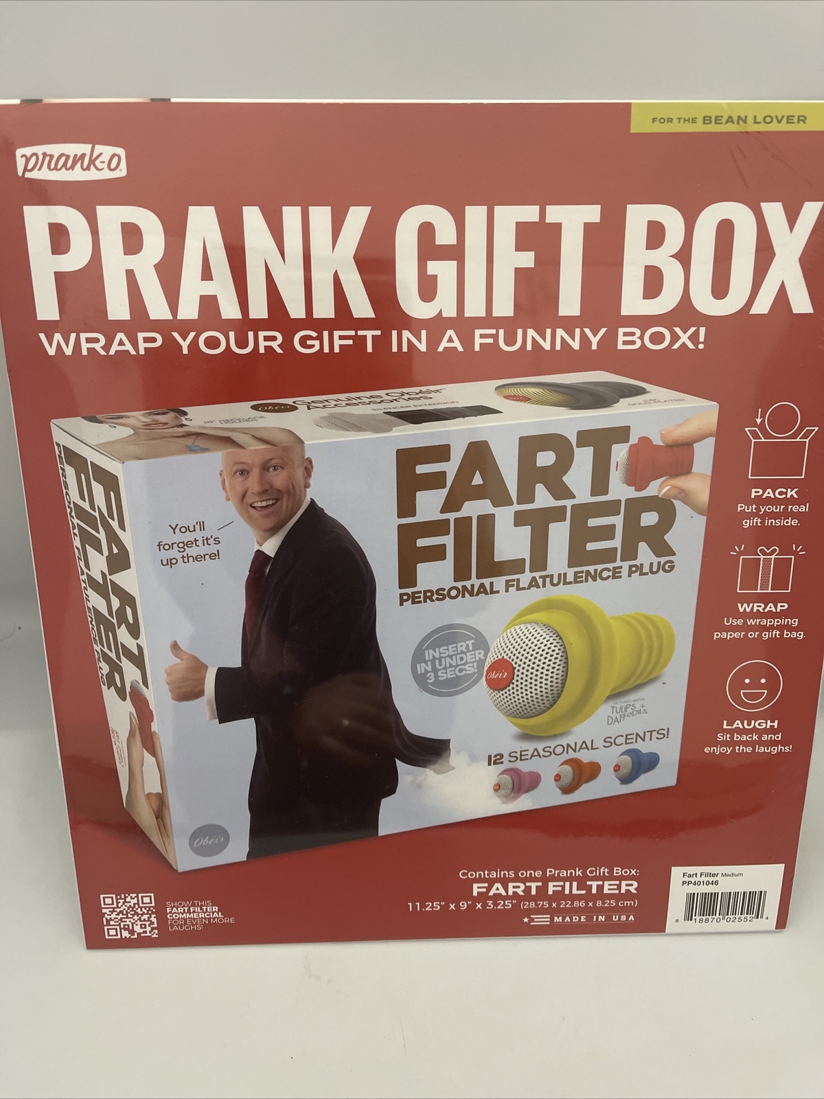 New FART FILTER Prank Fake Gag Funny PARODY Joke Gift Box birthday ...