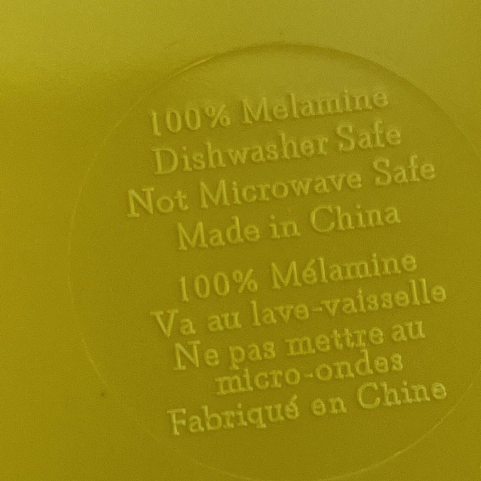 Lemon Yellow 16” Melamine Salad Serving Bowl By Wendy Bellissimo Mint ...
