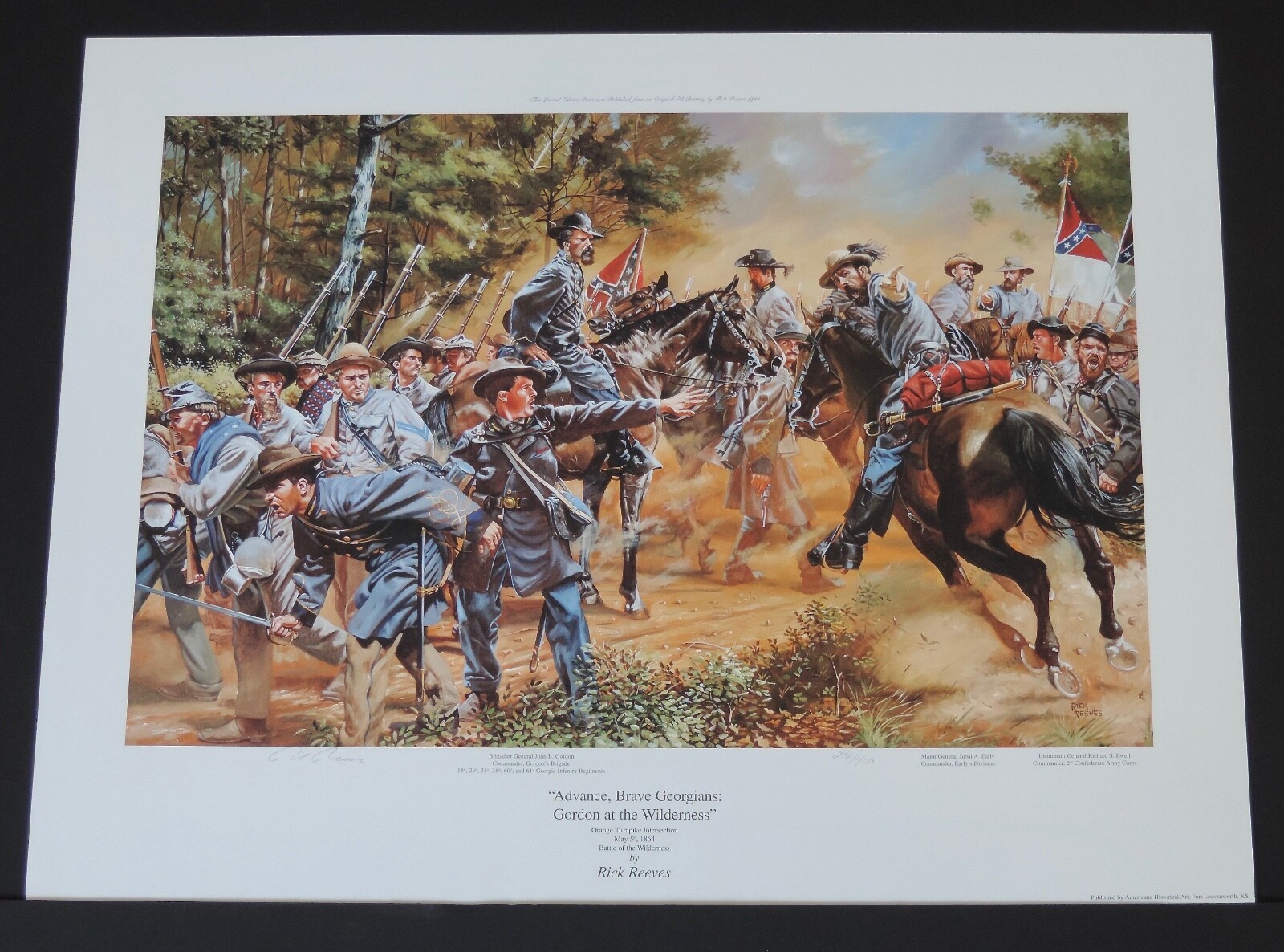 Rick Reeves - Advance Brave Georgians - Civil War Print - Mint Print ...