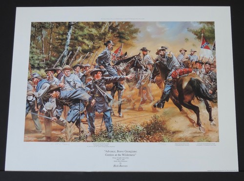 Rick Reeves - Advance Brave Georgians - Civil War Print - Mint Print ...