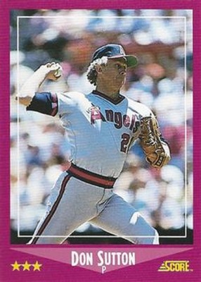 1988 Score #105 Don Sutton California Angels HOF | eBay