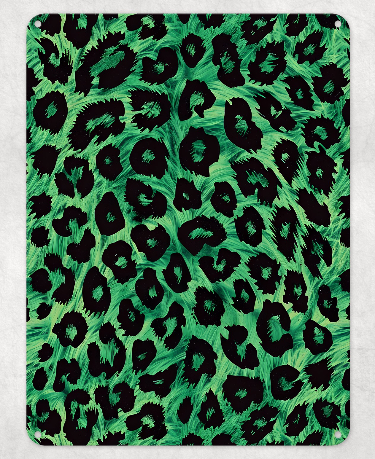 Black Green Leopard Print Metal Poster Wall Tin Sign Man Cave Shed Home ...