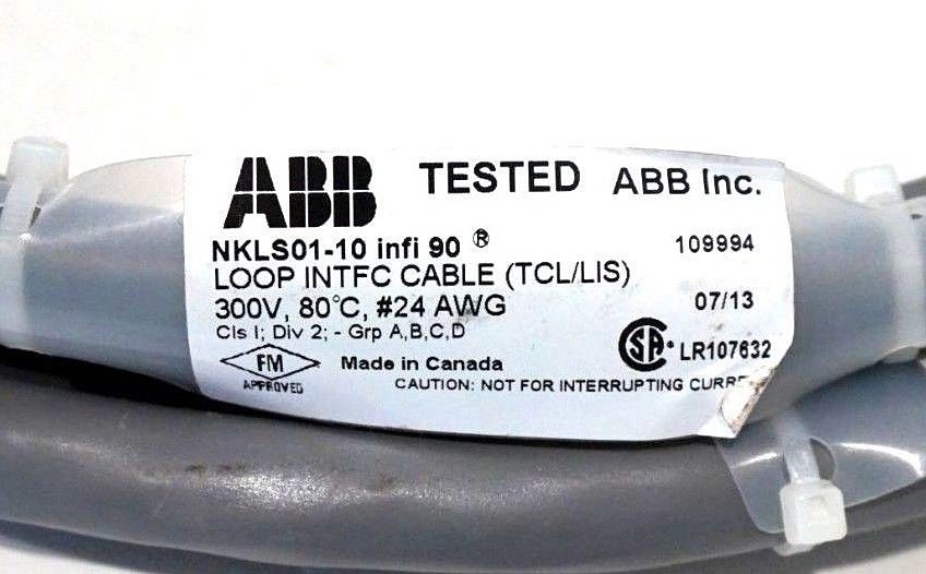 NEW ABB NKLS01-10 LOOP INTERFACE CABLE NKLS0110 | eBay