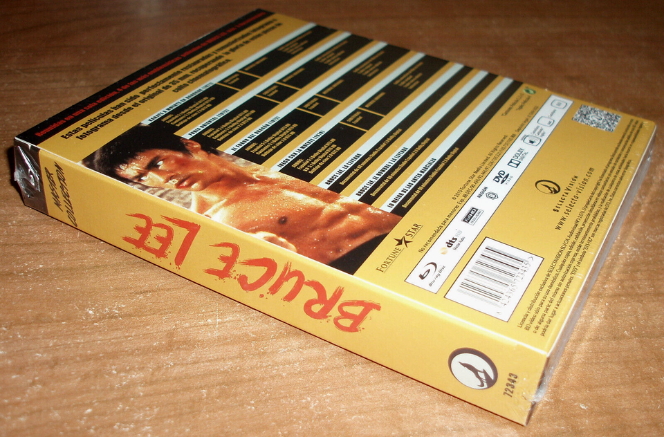 BRUCE LEE 1971-1978 COLLEZIONE 4 FILM BLU-RAY + 3 DOCUMENTARI DVD NUOVO ...