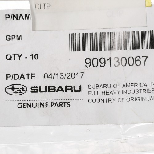 OEM NEW Set of 5 Fender Liner Shield Retainer Clip 2000-2023 Subaru ...