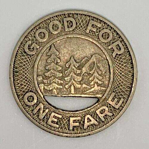 Seattle Washington Transit Token 1940 White Metal Good For One Fare ...