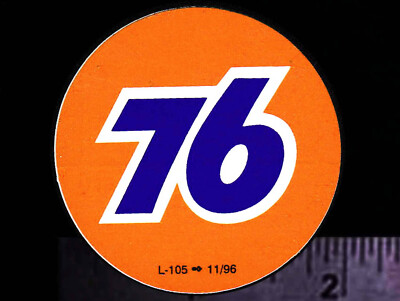 UNION 76 - Original Vintage Racing Decal/Sticker - 2 inch size - NASCAR ...