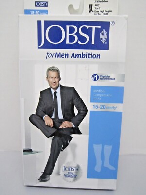 Jobst Men Ambition 15-20 mmHg Compression Socks Knee-Hi | eBay