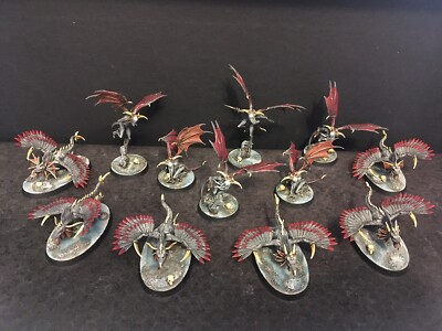 12 Chaos Beasts Furies Raptoryx WARCRY Painted COMMISSION AOS Sigmar ...