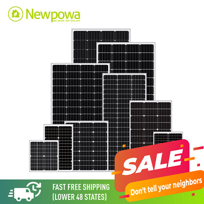 Newpowa 10W 50W 100W 200W 220W Solar Panels/Kits New Condition 5W-240W ...