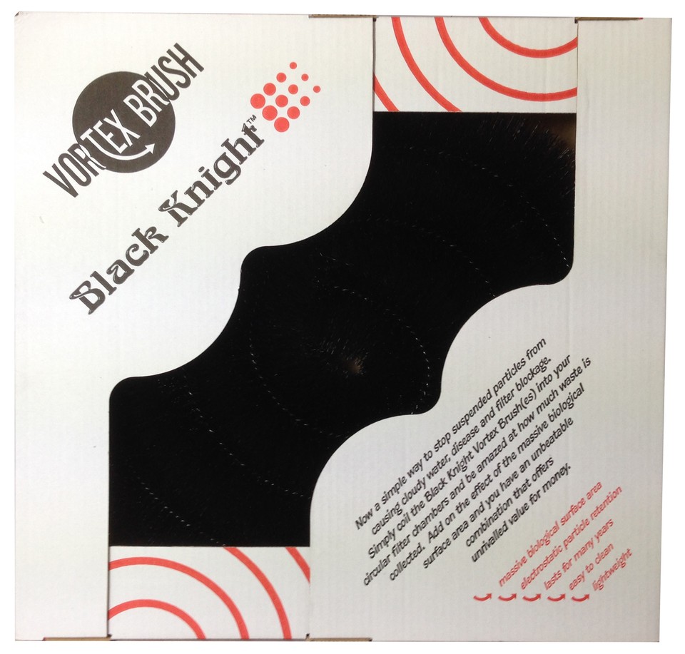 Black Knight Vortex Genuine Filter Brush X 2 Koi Fish Pond Multi ...