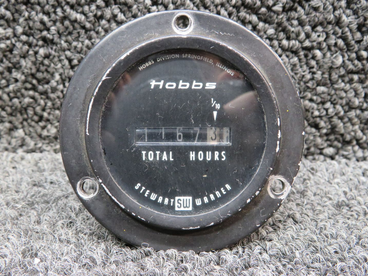 15001 Stewart Warner Hobbs Hours Meter Indicator (Hours: 1167.3) | eBay