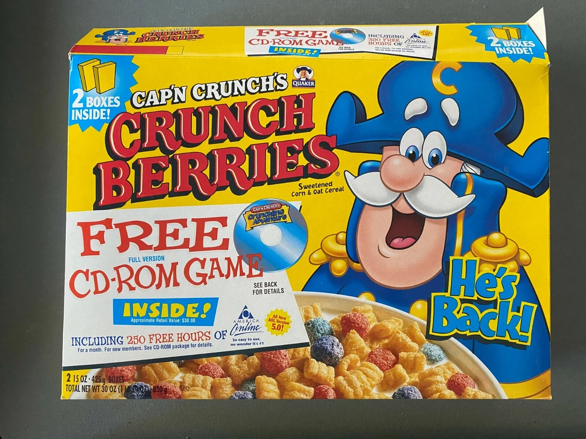Captain Crunch Back Of Cereal Box