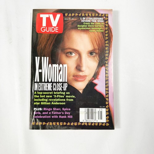 TV Guide Magazine June 20 1998 Gillian Anderson The X-Files Houston, TX ...