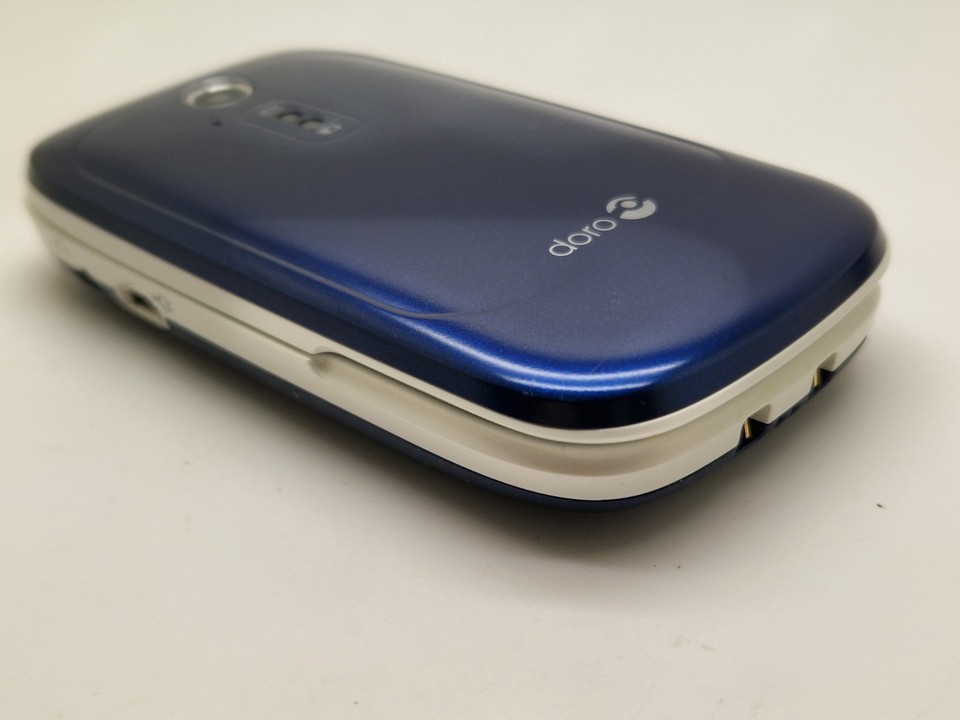 VGC (TESCO Network) Doro 6520 Blue Flip Mobile Phone Seniors SOS Loud ...