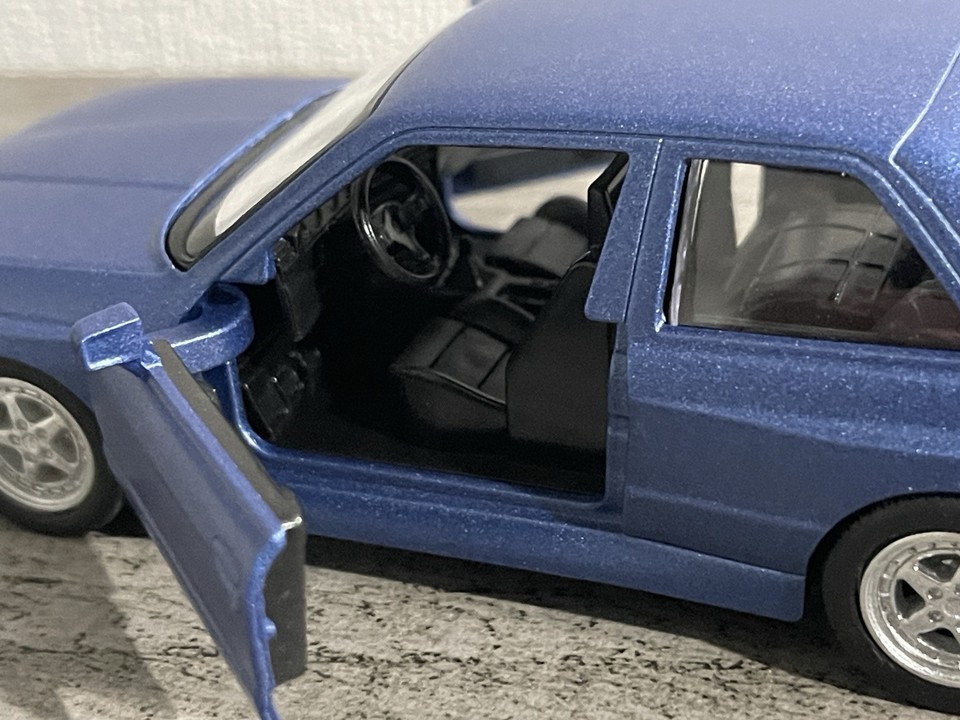 RARE MATTE BLUE 1986-1991 BMW M3 (E30) CAR 1/36 BRAND NEW DIECAST HTF ...