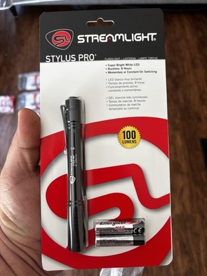Streamlight Stylus Pro 66118 2 x AAA 100 Lumens Flashlight - Black | eBay