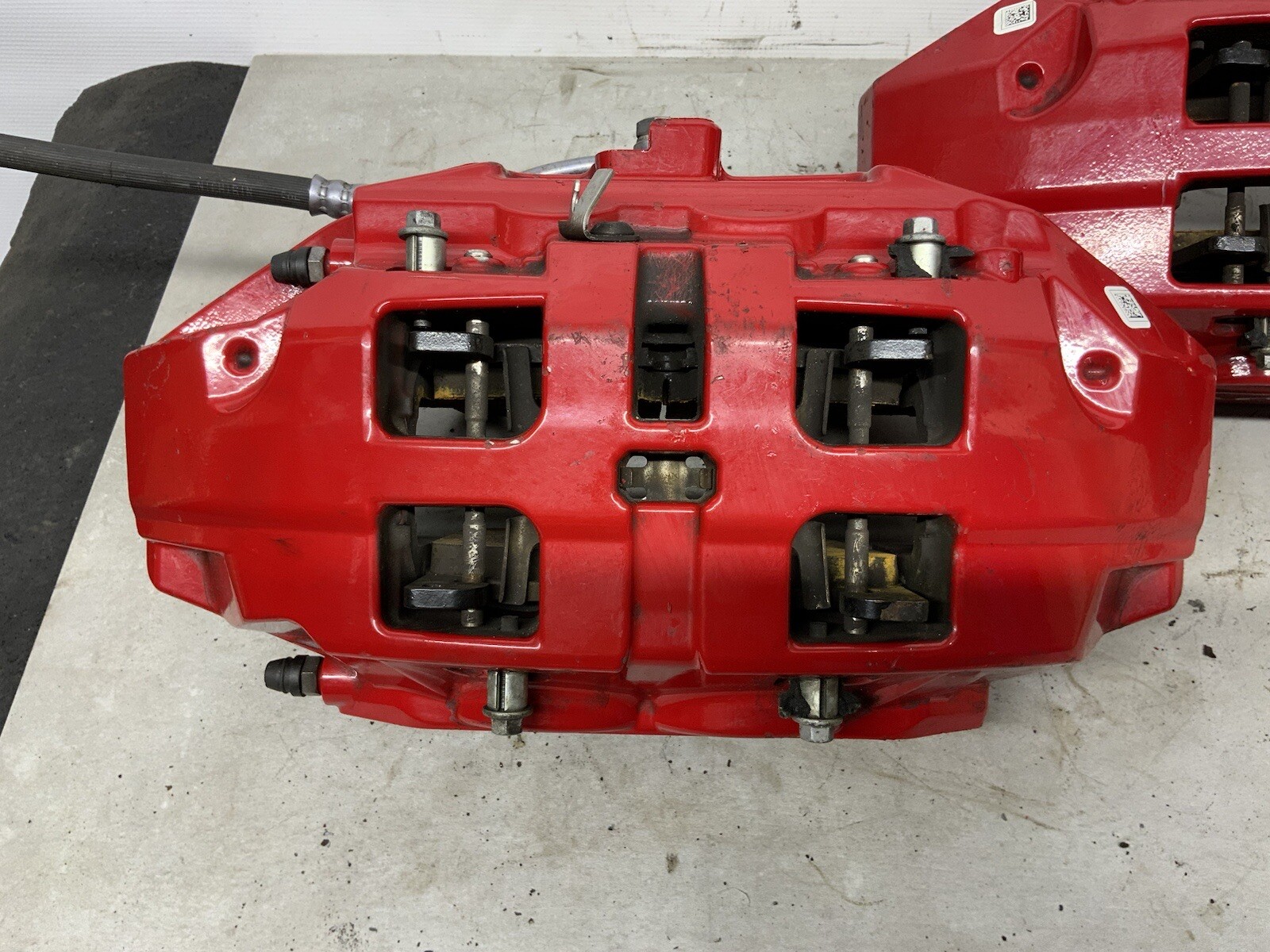 2019 - 2020 Jaguar F-Pace SVR Brembo Front Caliper Pair Left Right RED ...