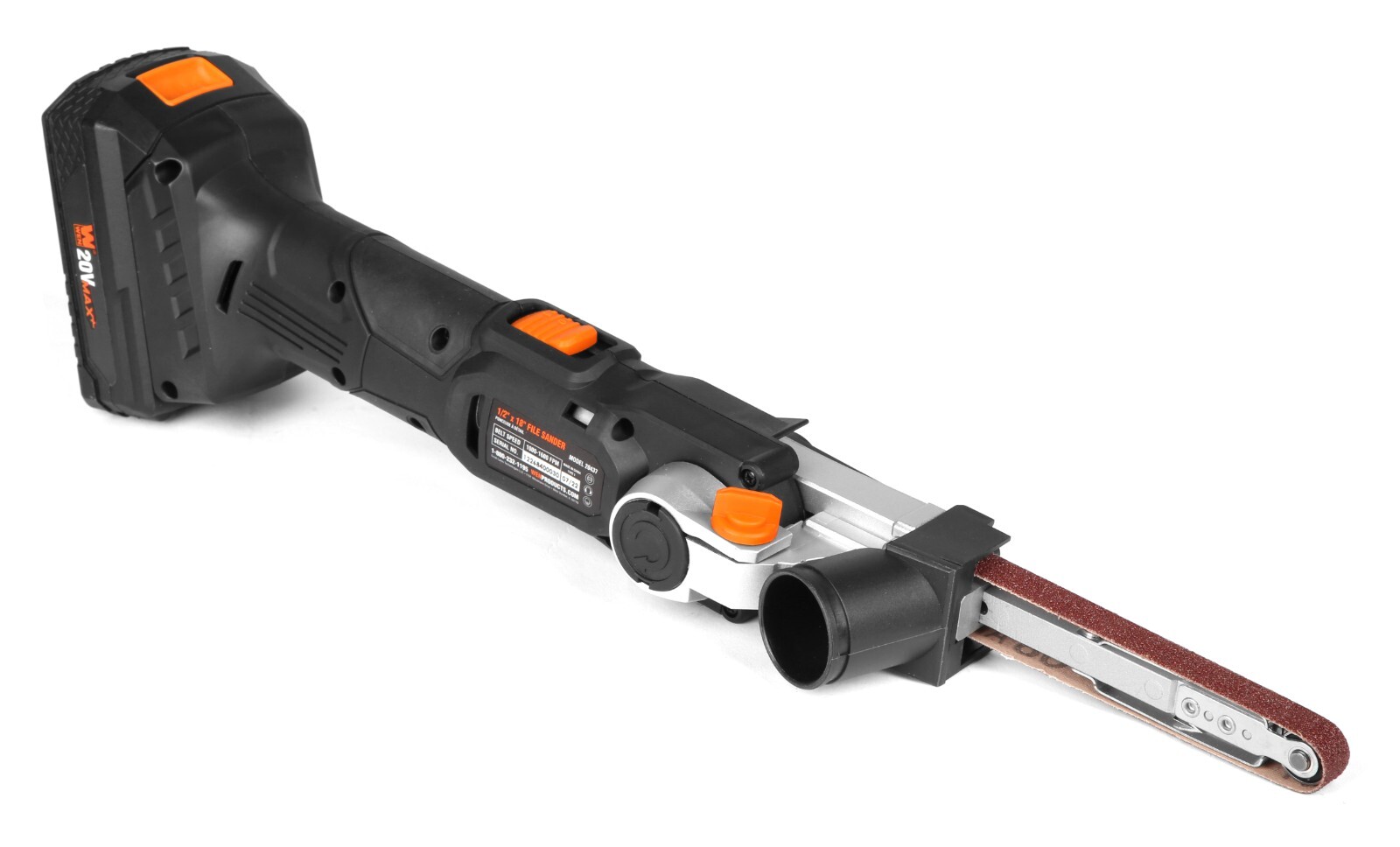 WEN 20V Max Cordless Variable Speed Detailing File Sander/2Ah Battery ...