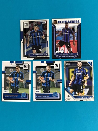 Inter Milan Soccer Card Lot- Bastoni Optic / Dumfries / Asllani (2 ...