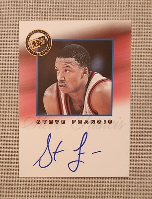 2002 PRESS PASS AUTHENTIC PRO SIGNATURES STEVE FRANCIS AUTO | eBay