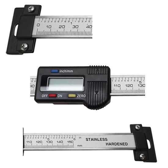 Electronic 6" Digital Read Scale Ruler Caliper Dro Quill Horizontal ...