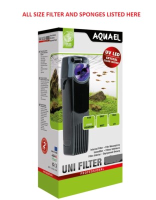 Aquael UV Internal Filter 500 750 1000 Aquarium Fish Tank UniFilter ...