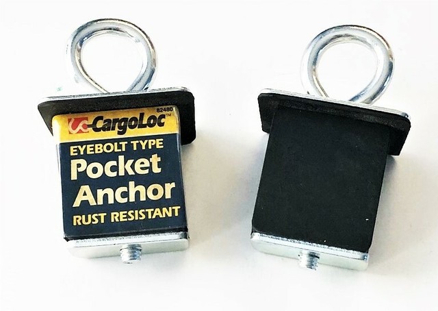 2 Cargoloc Pickup Truck Bed Tie Down Hooks Eye Bolt Stake Pocket Anchor ...