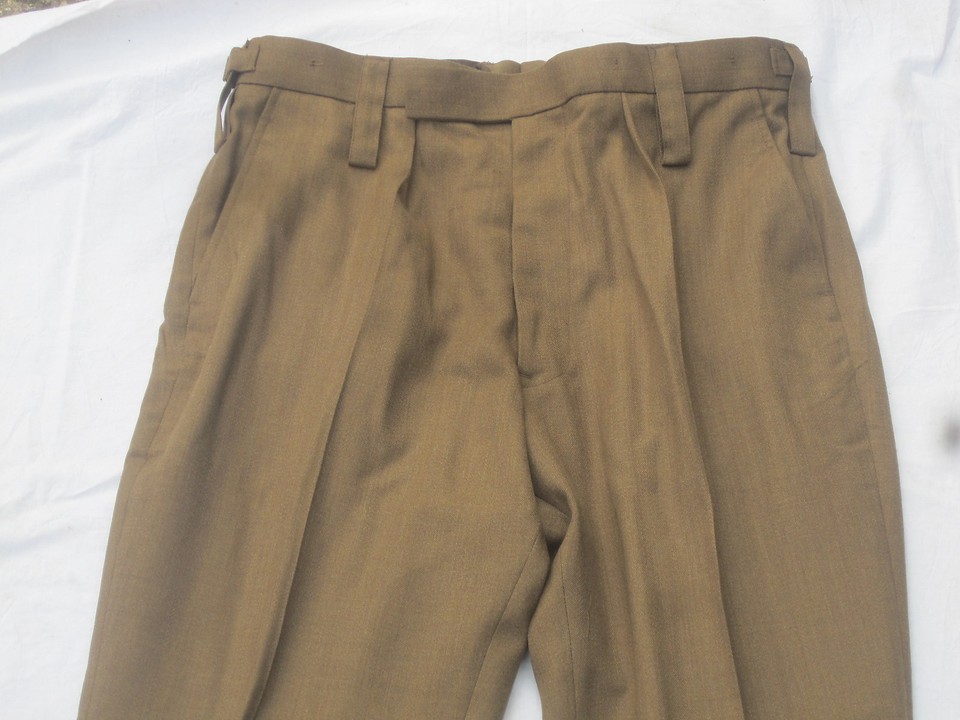 Trousers Men Barrack Dress, Army All Ranks, Size 88/100/116, Brown Work ...