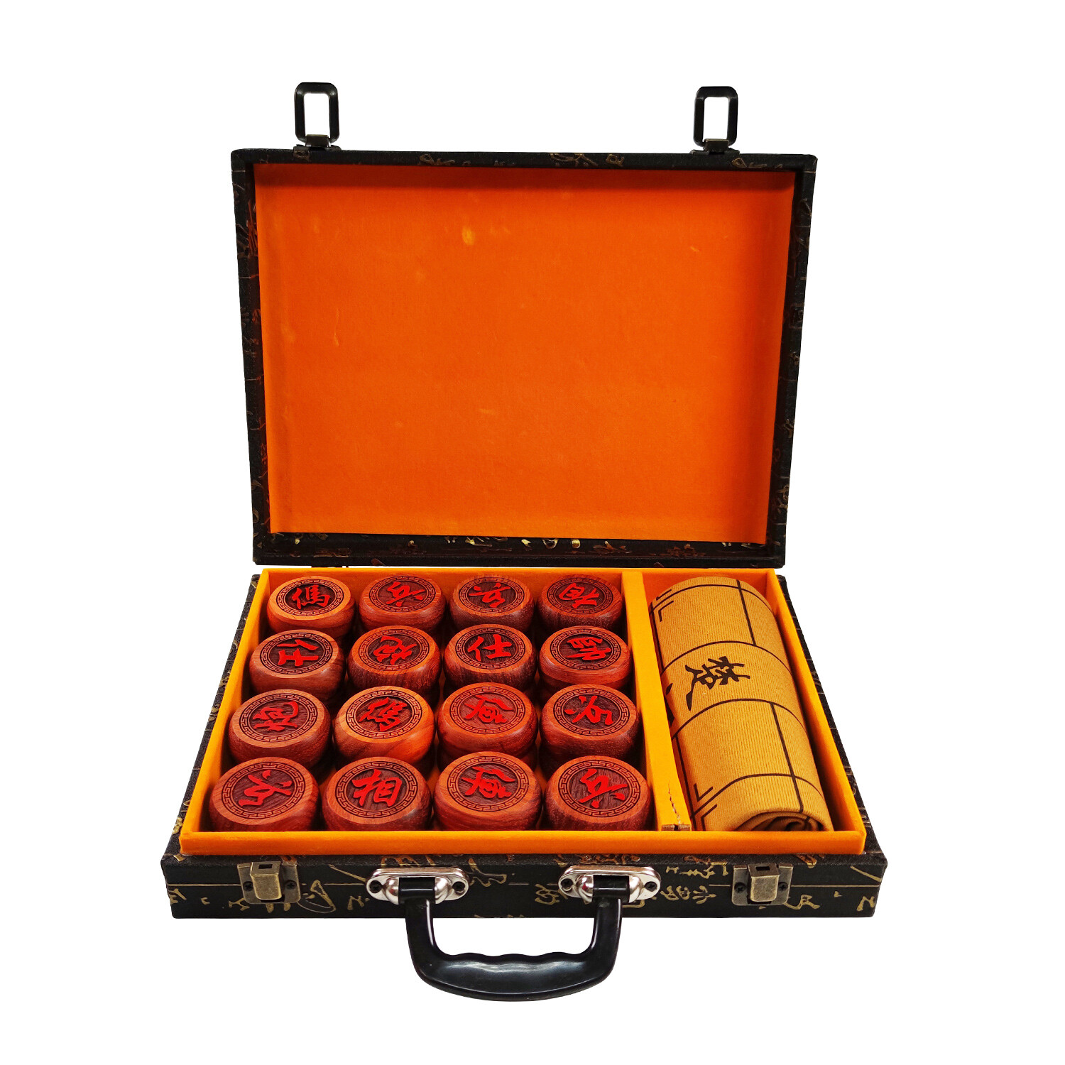 Traditional Chinese Chess Set Board Game Xiangqi with PU Checkerboard ...