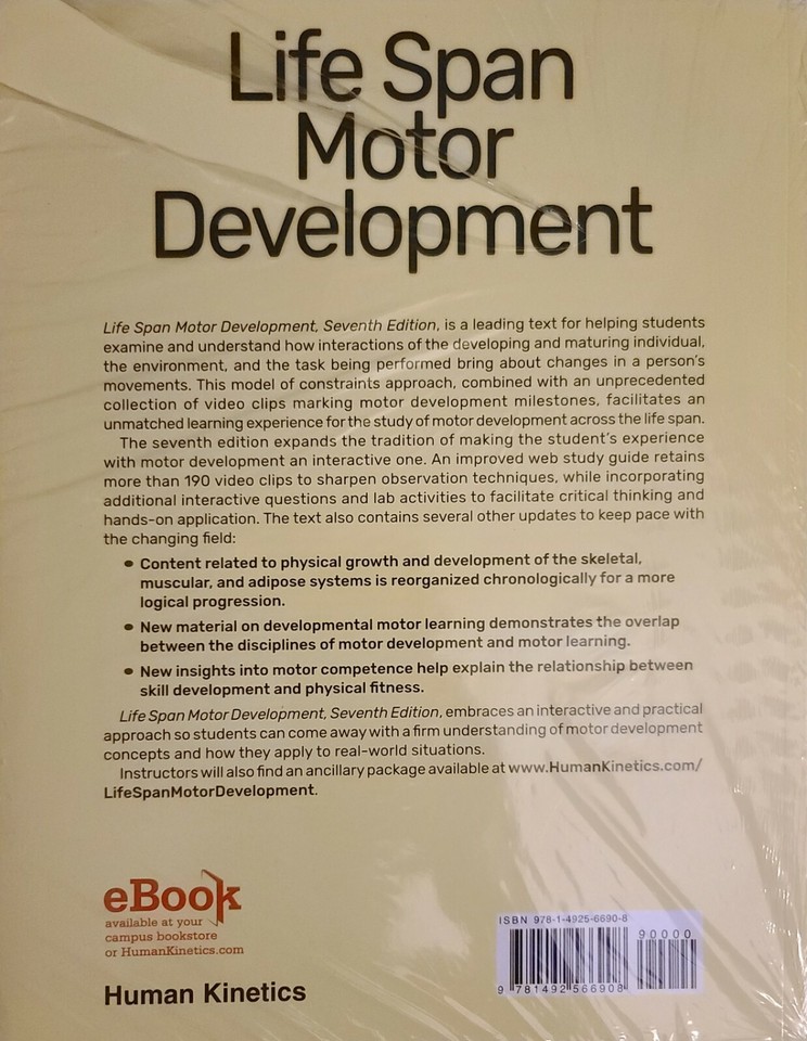 Life Span Motor Development 7th Edition by Kathleen M. Haywood, Nancy ...