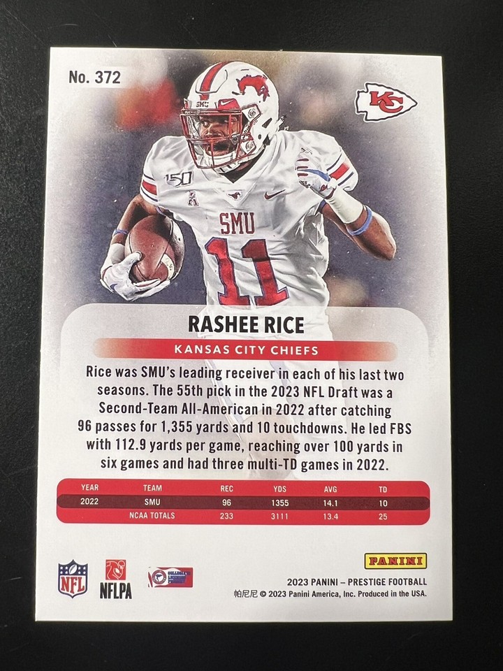 2023 Panini Prestige Rashee Rice KC Chiefs Rookie Card | eBay