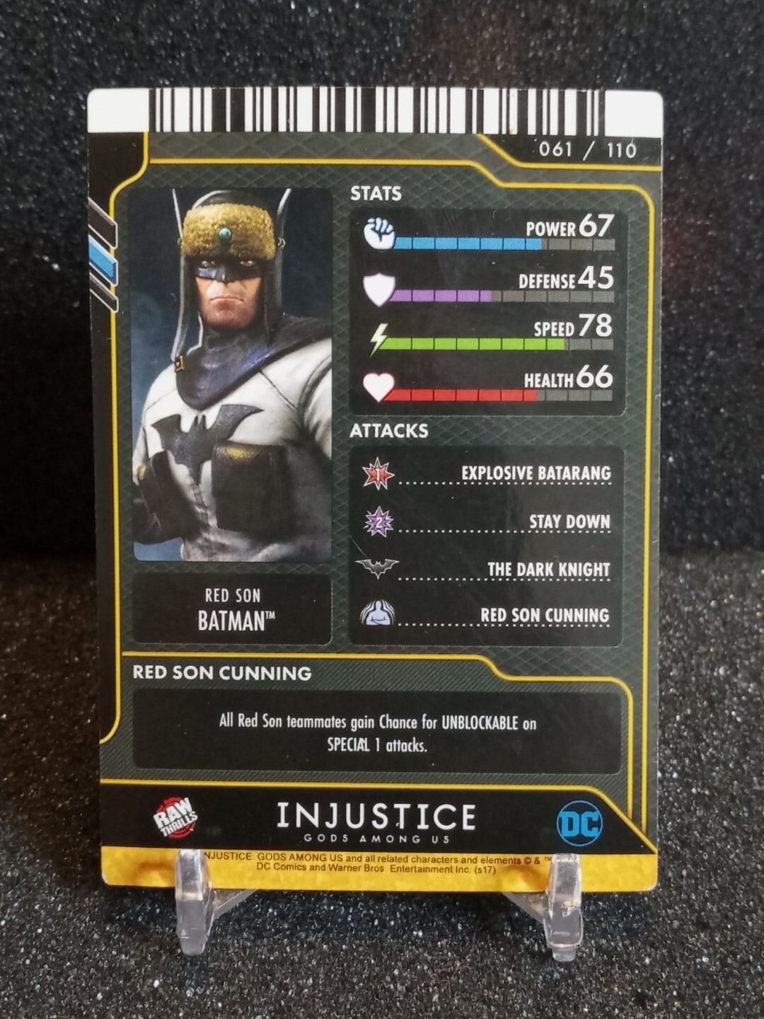 Red Son Batman Injustice Card