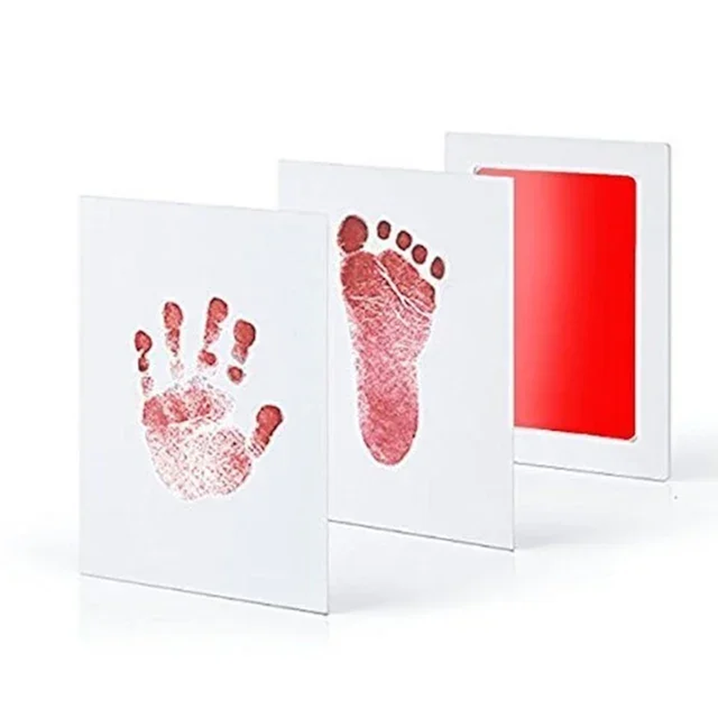 Newborn Baby DIY Hand and Footprint Kit Ink Pads Photo Frame Handprint ...