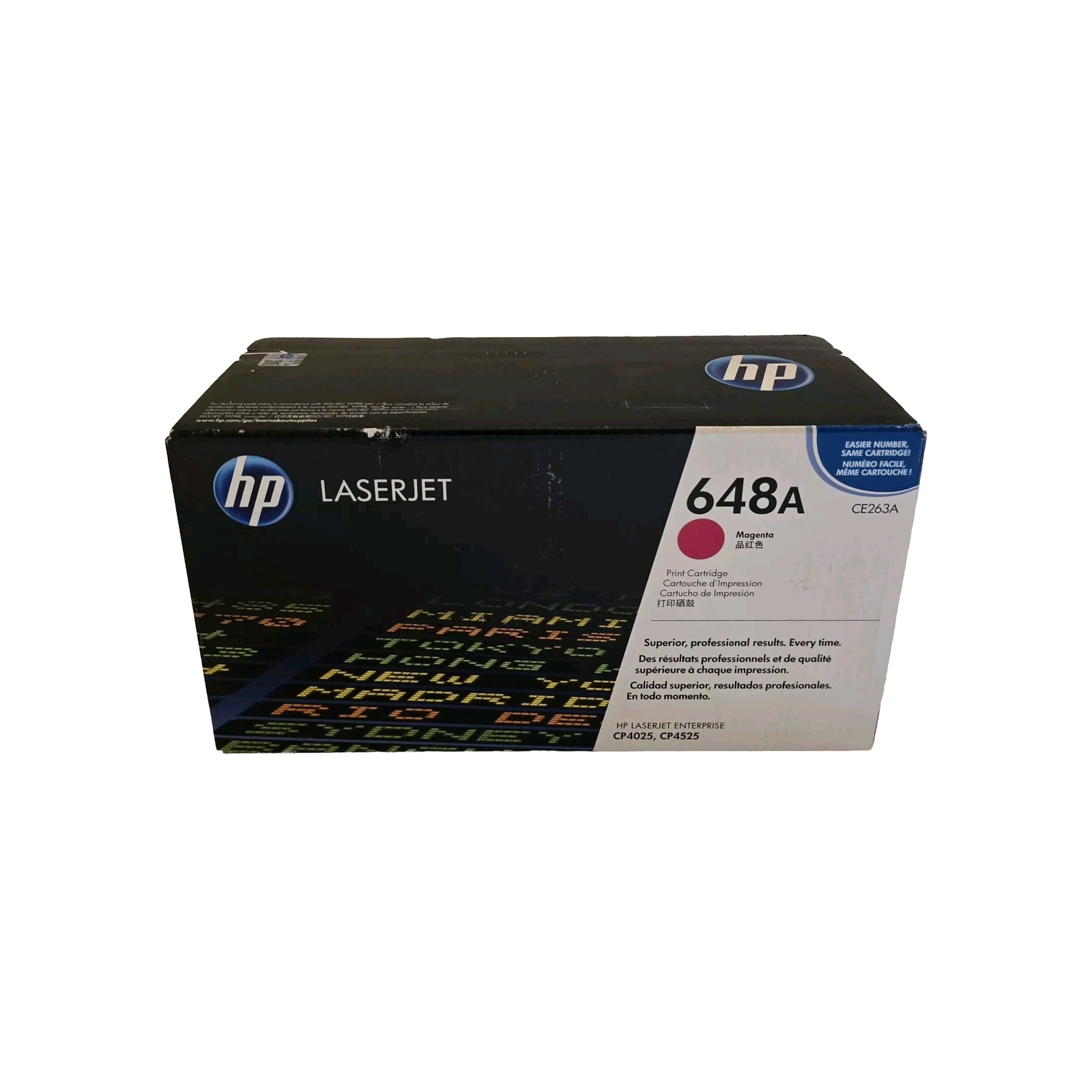 Genuine HP 648A CE263AC LaserJet Magenta Toner Cartridge CP4025 CP4525 ...