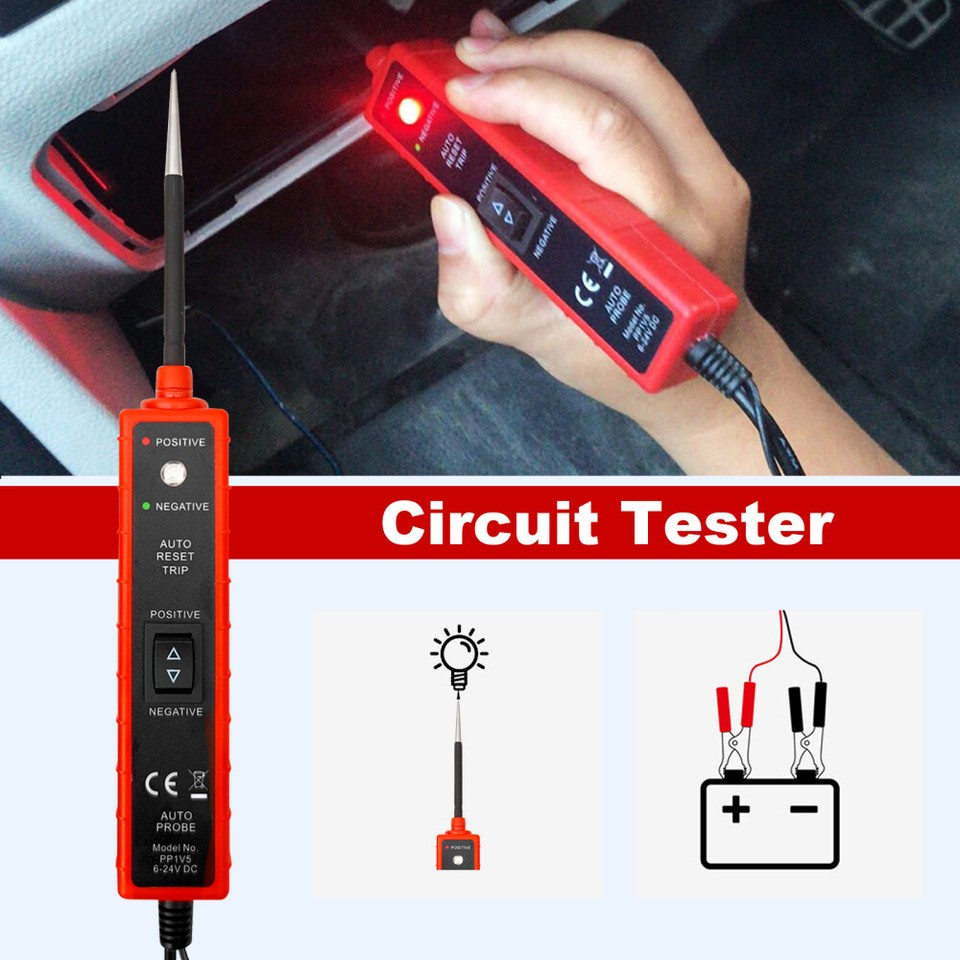 Car Vehicle Digital Power Probe Circuit Electrical Tester Test Device ...
