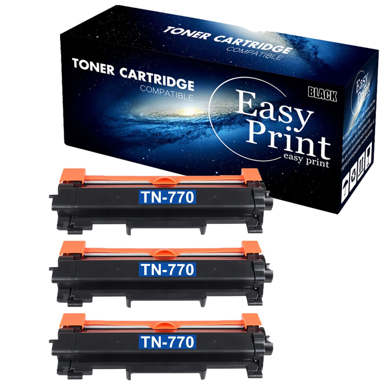3-Pack TN770 Toner Cartridge TN 770 TN-770 for HL-L2370DWXL L2390DW ...