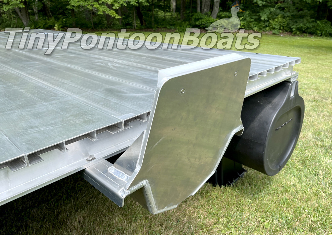 6x11 MINI PONTOON BOAT KIT - BOLT-TOGETHER SYSTEM - USA MADE WITH HDPE ...