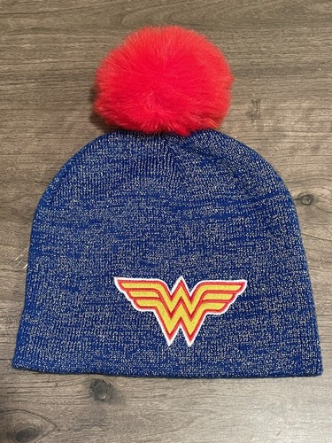 Wonder Woman Warm Winter Beanie Hat Cap Blue DC Comics One size (P1 ...