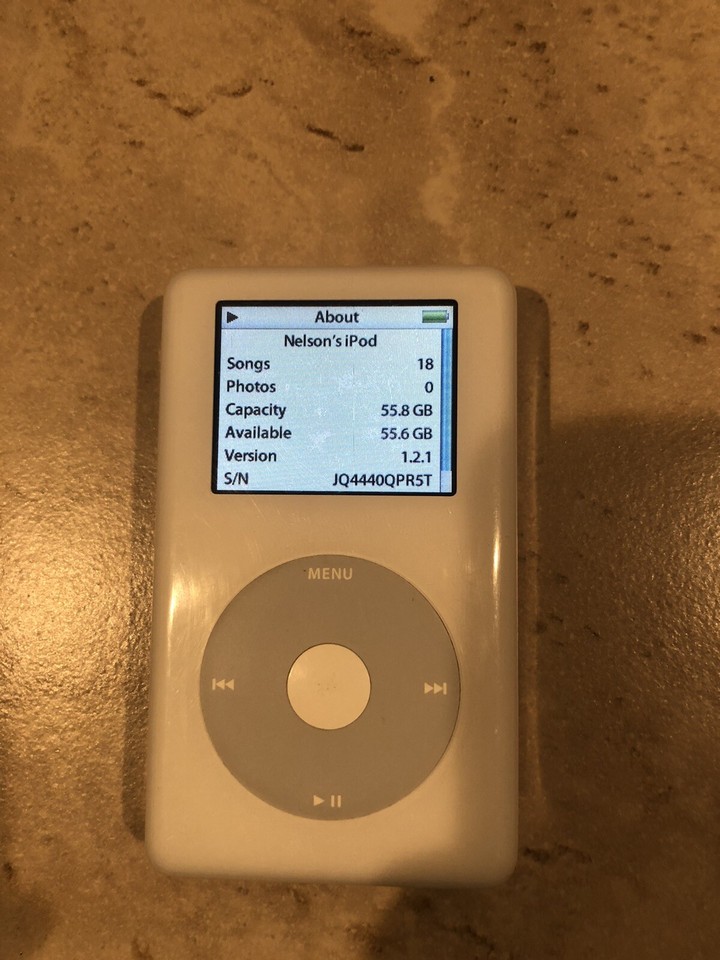 Apple iPod Classic Photo 4th Generation 60GB - A1099 W New Battery A708 ...