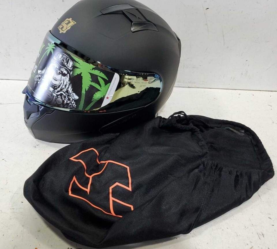 HAX Amatista Modular Flip-Up Dual Visor Motorcycle Helmet - Medium ...