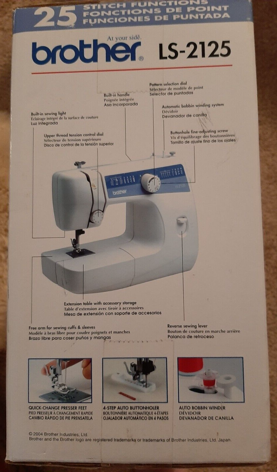 BROTHER LS-2125 Sewing Machine BRAND NEW & SEALED In The Original Box ...