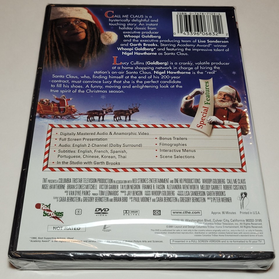 Call Me Claus (DVD, 2001) Whoopi Goldberg Nigel Hawthorne Free 1-Day ...