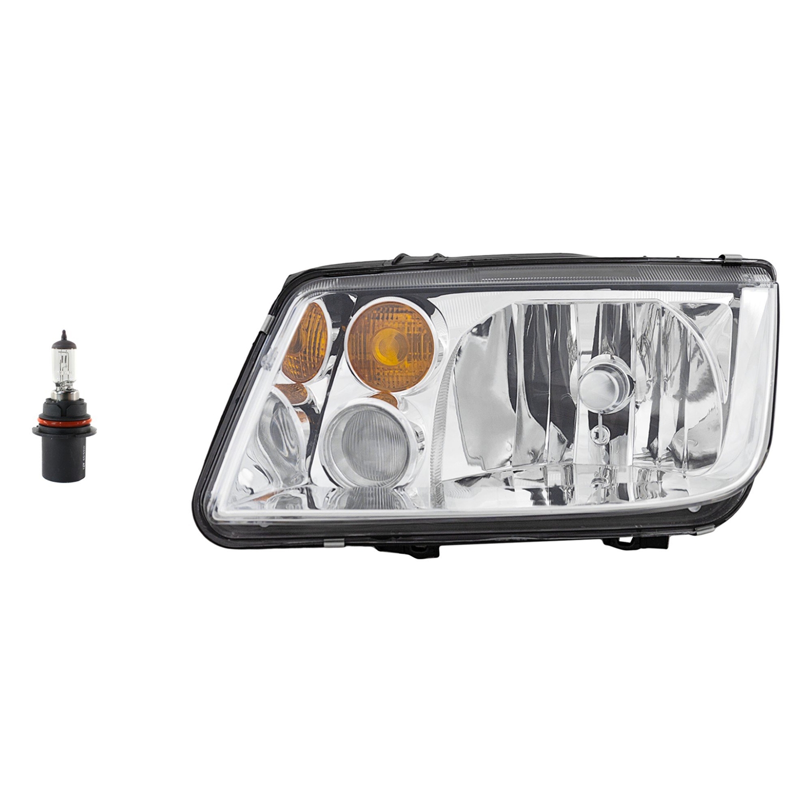 Headlight Assembly Kit for 2002-2005 Jetta, Left (Driver) Side, Halogen ...