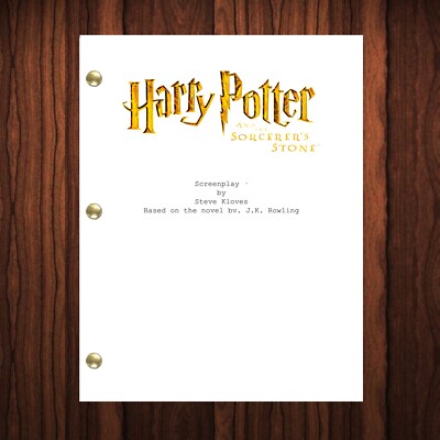 Harry Potter and the Sorcerer's Stone Movie Script Reprint Full ...