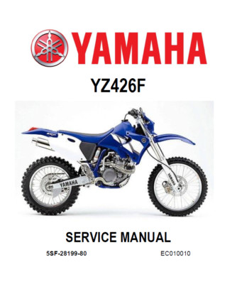 YAMAHA YZ426F SERVICE REPAIR MECHANIC OEM SHOP MANUAL CD 2002 | eBay