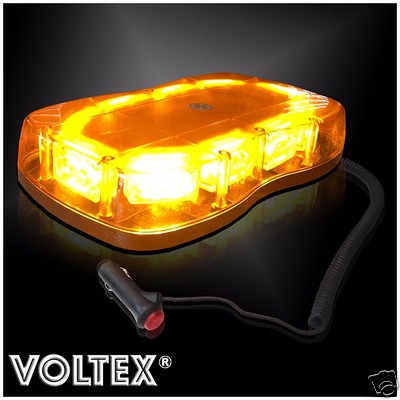 NEW VOLTEX® 11" LED AMBER SLIM FIRE TOW TRUCK UTILITY STROBE LIGHTBAR ...